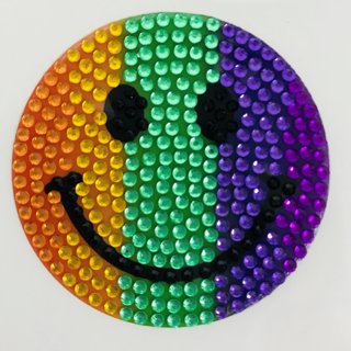 Sparkly Rainbow Smiley Faces