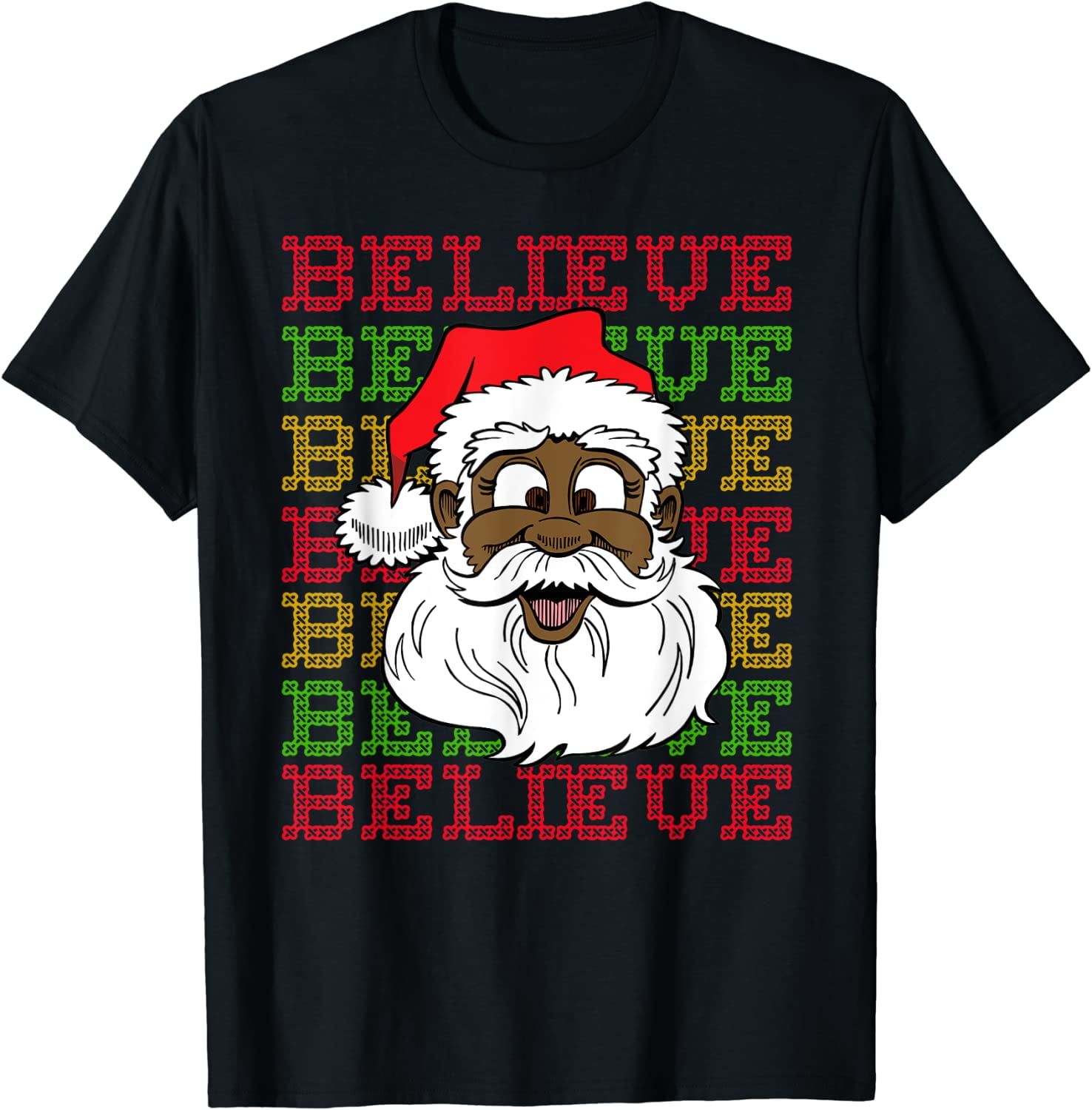 Black Believe Santa Fun Silly Santa African American Santa - Walmart.com