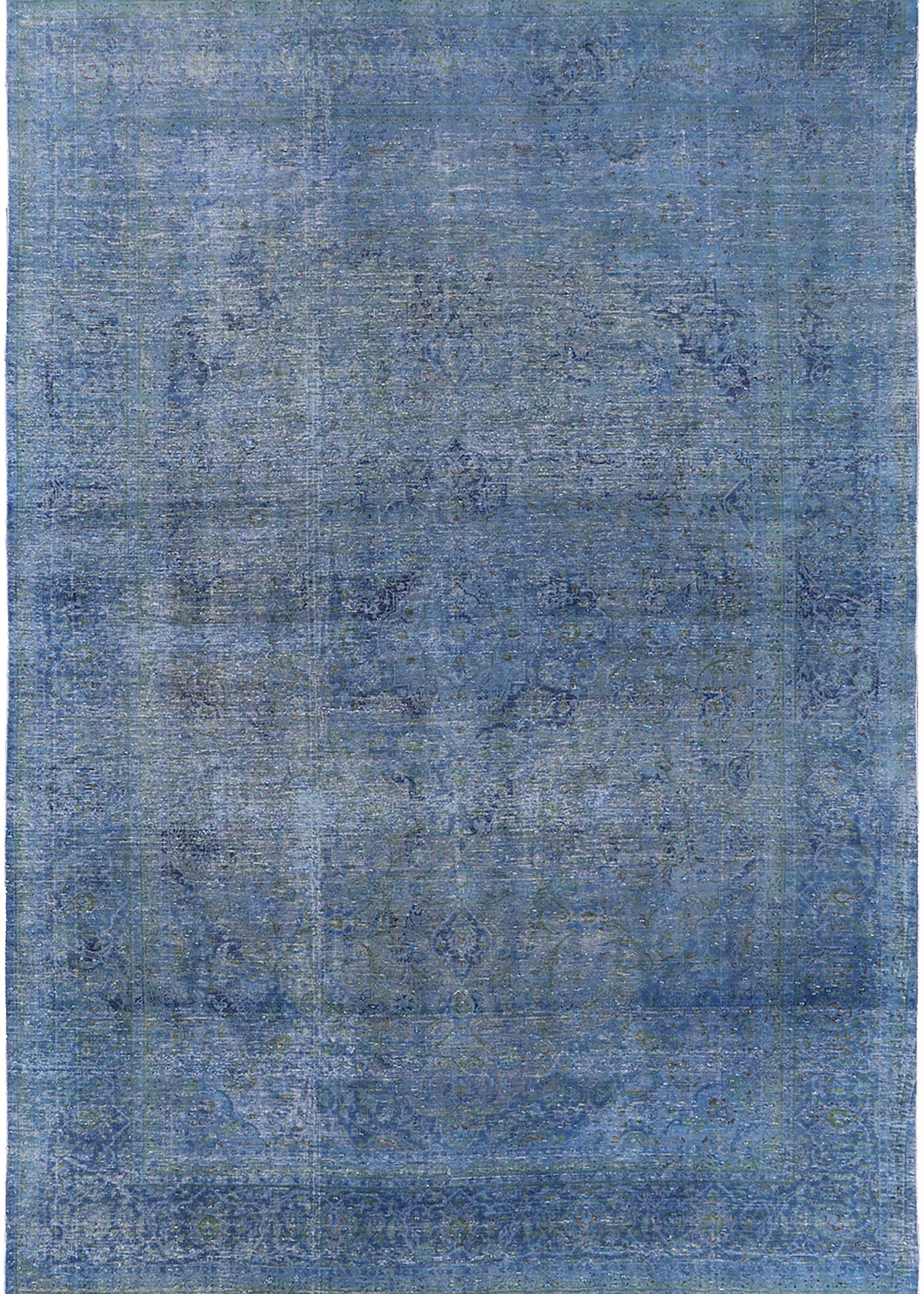 Ahgly Company Indoor Rectangle Mid-Century Modern Koi Blue Oriental ...