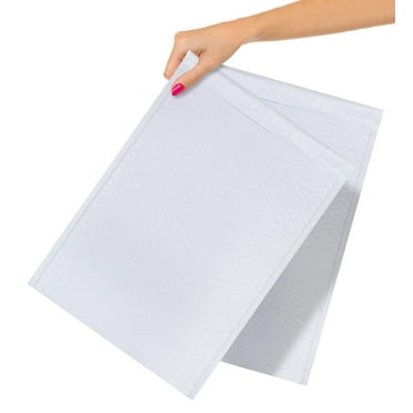 6x8 Flat Rigid Mailer Cardboard Envelopes (200 Pack) - White Self ...