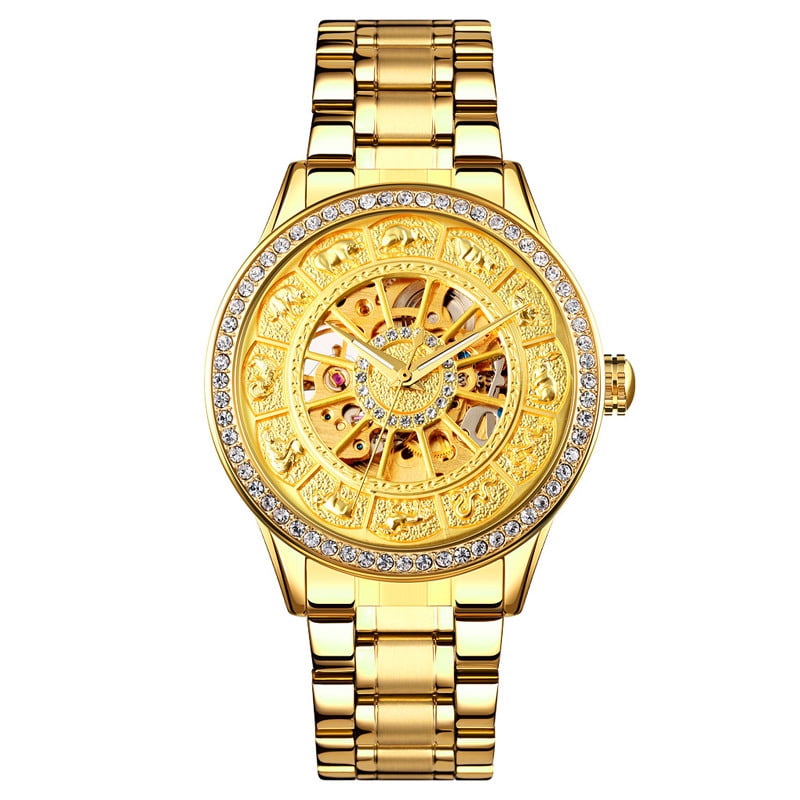 VIGOROSO Classic Stainless Steel Zodiac Automatic Nepal | Ubuy