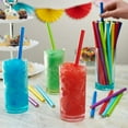 GUSTO Jumbo Disposable Paper Straws, 100-Pack, 10mm x 9 Inches ...