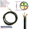 NATIONAL Wire&Cable - Premium Electrical Wire - 18 Gauge 4 Conductors ...