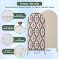 Boho Arch Backdrop Cover 5 FT Vintage Geometric Diamond Floral Ethnic ...