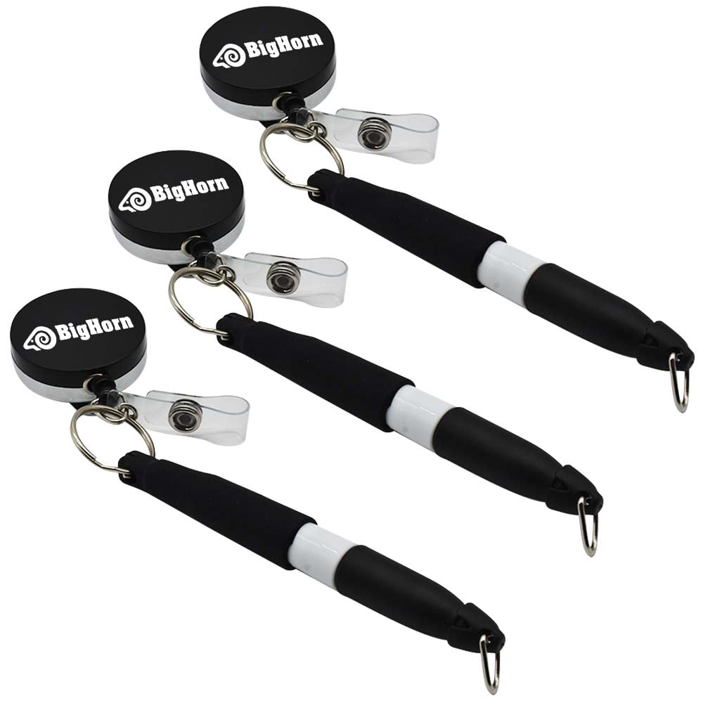 Big Horn 19884-3PK Heavy Duty Retractable Pull Pen & Pencil Holder with ...