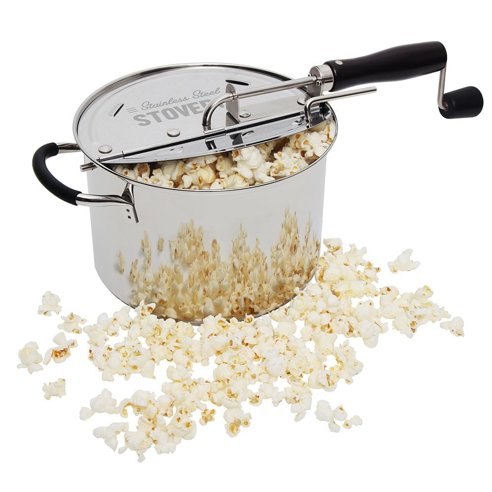 StovePop Stainless Steel Stove-Top Popcorn Popper VKP1160 - Walmart.com ...