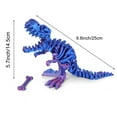 Ttauhjut 3d Printed Dinosaur Toys Flexible Articulated Dinosuar Home Desk Decor Surprise