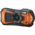 Ricoh WG-80 Waterproof Digital Camera (Orange) with 64GB Extreme Pro SD ...