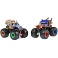 Monster Jam, 1:64 Scale Die-Cast Monster Trucks 2-Pack (Style May Vary ...
