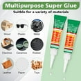 12 X 3g Super Glue Clear, Strong Adhesive,Super Glue Fast Drying ...