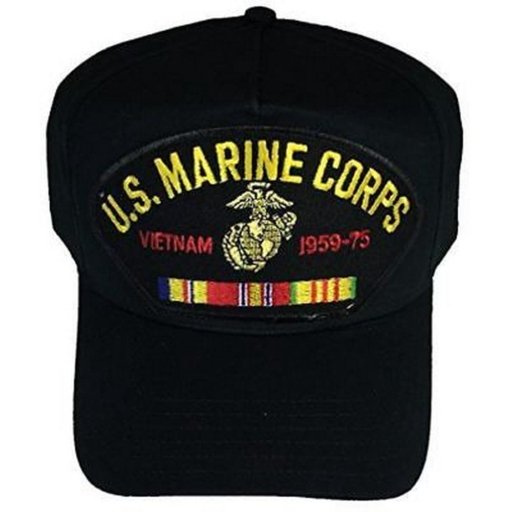USMC MARINE CORPS VIETNAM VETERAN W/ COMBAT ACTION RIBBON HAT EGA ...