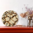 Bread Slices Wall Clock 10 inch Non-Ticking Easy to Read Decorative ...