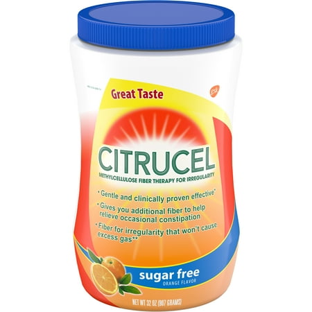 Citrucel Powder Sugar-Free Orange-Flavor Fiber Therapy for Occasional ...