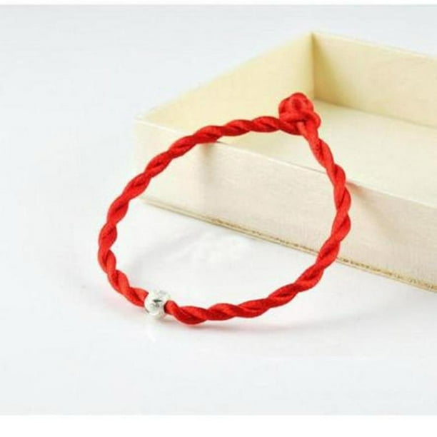 5 PACKS Chinese Feng Shui Lucky Red String Rope Hand-woven Pieces With ...