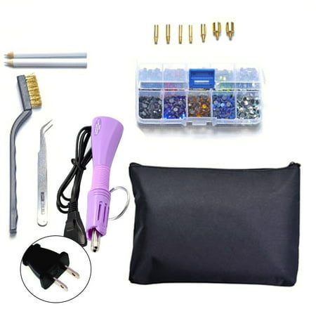 Hot Fix Iron-on Applicator Wand Heat Pen Cloth Rhinestone Crystal Gem ...