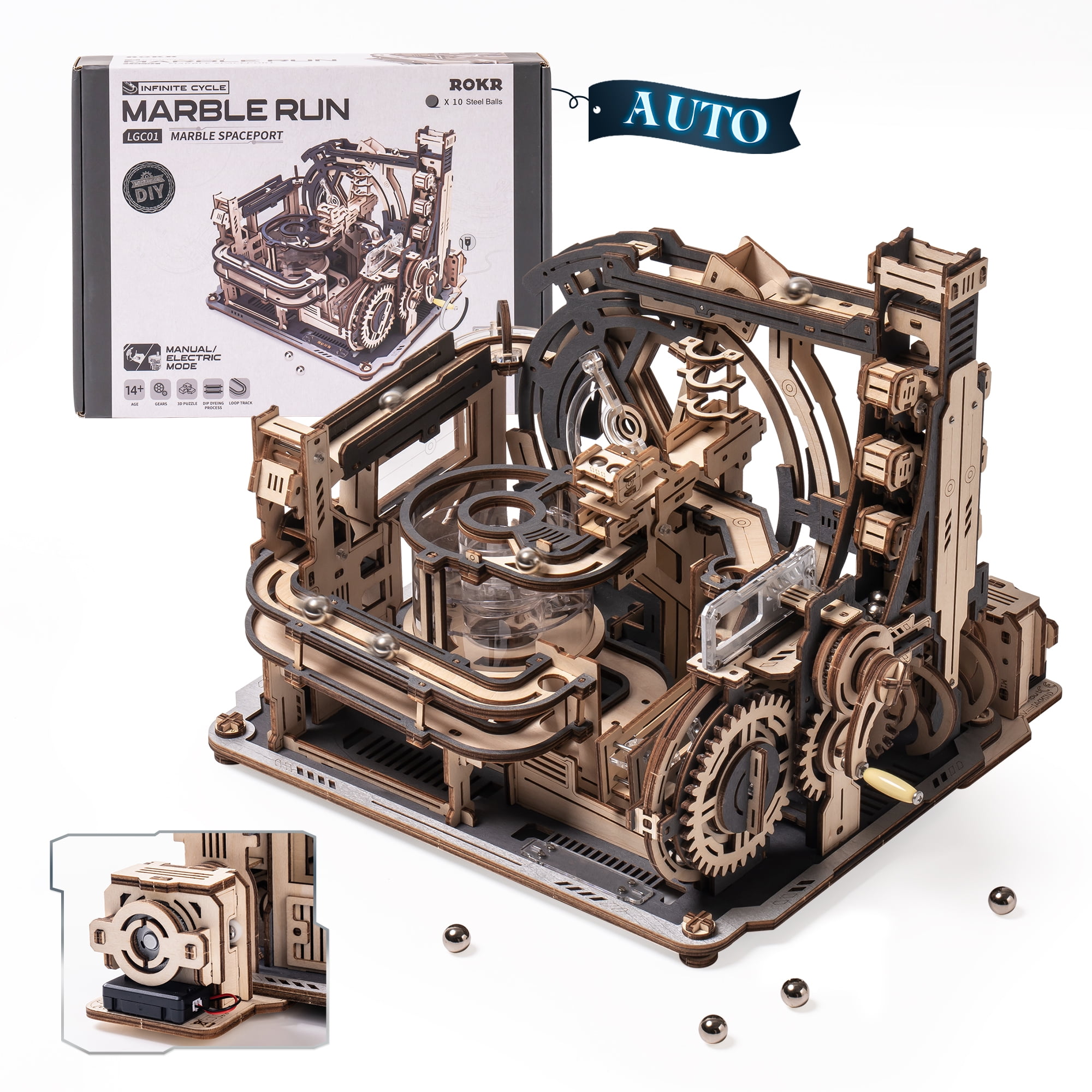 Click here for Rokr Marble Spaceport Electric 3d Jigsaw Wooden Pu... prices