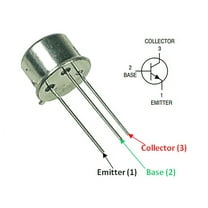 2N3866, NPN RF Transistor, Vceo= 30V, Ic= 400mA, Pmax= 5W, Tf=800Mhz ...