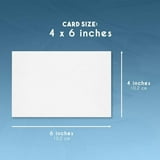 200-Pack 4x6 in, 110lb Cardstock Paper, Ideal for DIY Postcards ...
