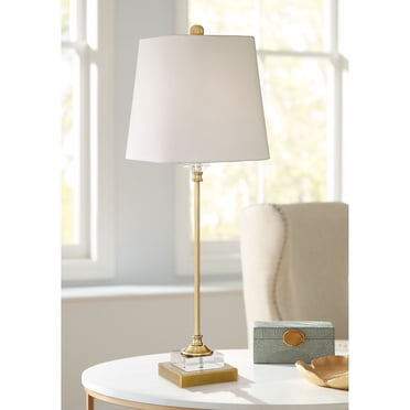 Possini Euro Design Modern Buffet Table Lamp 32" Tall Brushed Nickel ...