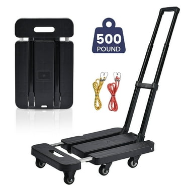 BLUETTI Multipurpose Folding Cart with 360° Wheels, Dolly Trolley ...