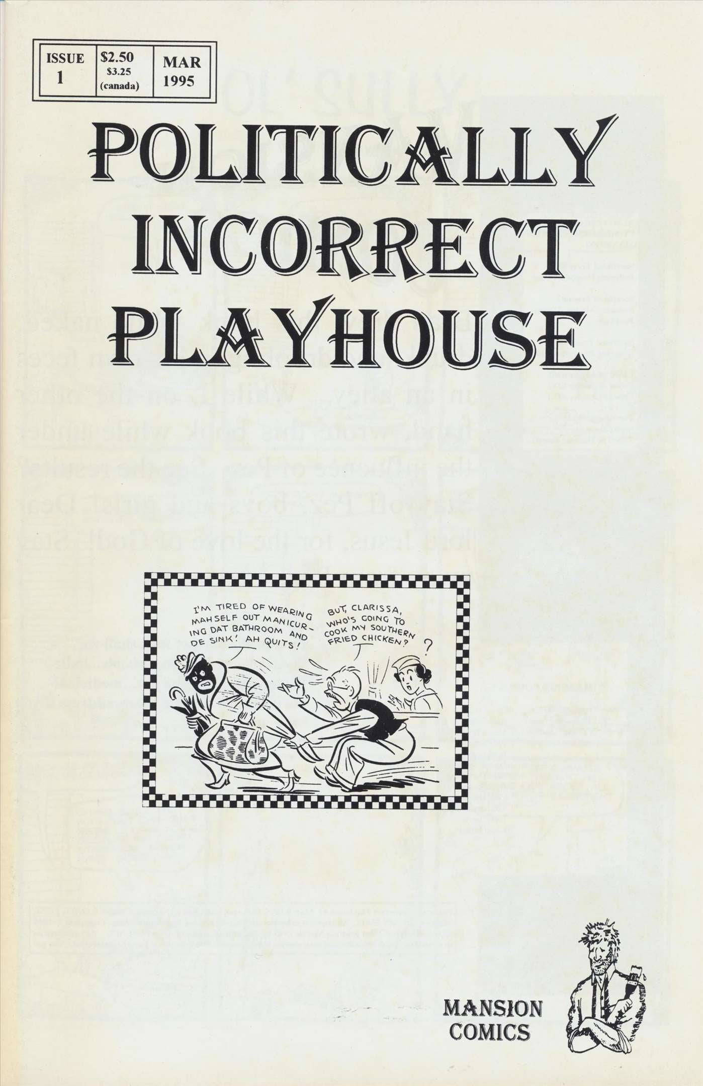 Politically Incorrect Playhouse #1 VF ; Mansion Comic Book - Walmart.com