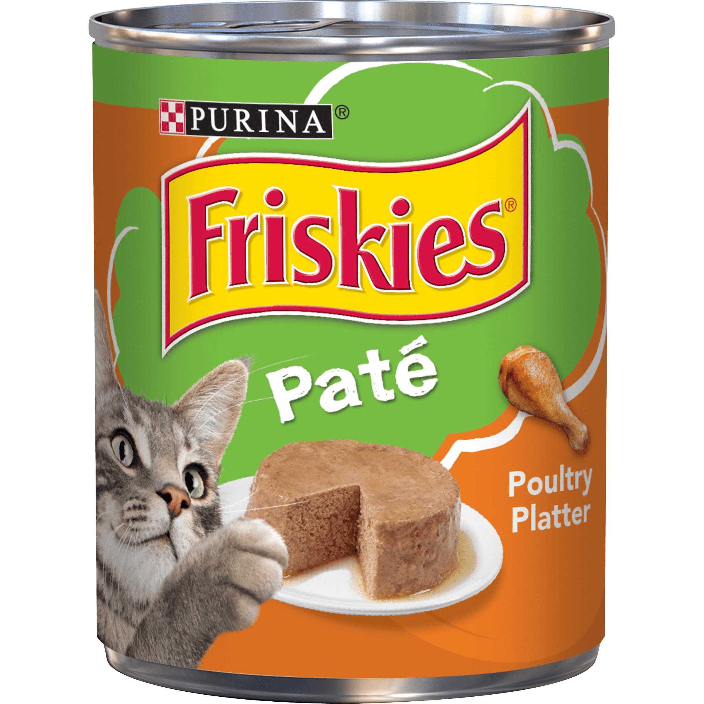  12 Pack Friskies Pate Wet Cat Food Poultry Platter 13 Oz Cans 