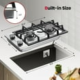 Gasland Chef 12" Built-in Gas Cooktop 2 Burner Gas Stove Top, NG/LPG ...