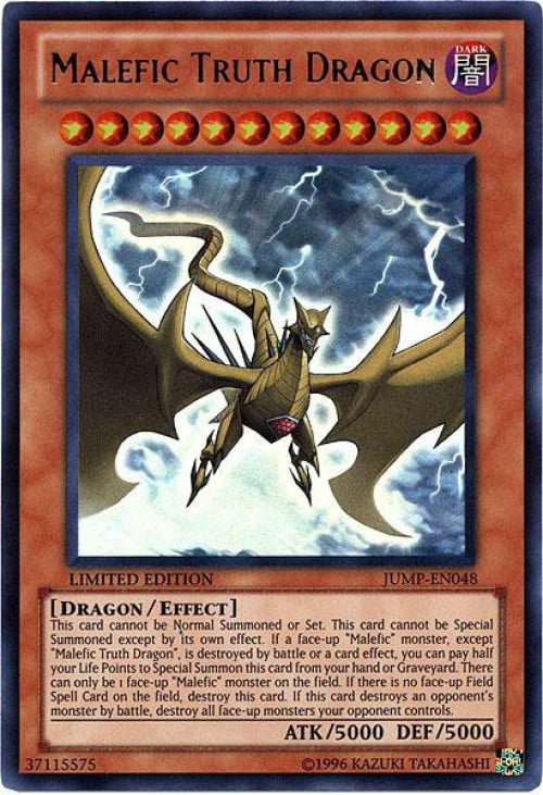 Yu-Gi-Oh Shonen Jump Single Card Ultra Rare Malefic Truth Dragon JUMP ...