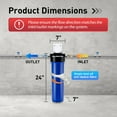 iSpring WGB12B 1-Stage Whole House Water Filtration System w/ 20” x 4.5 ...