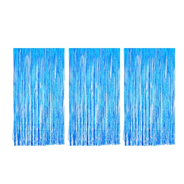 NUOLUX Curtain Backdrop Foil Fringe Metallic Photo Tinsel Door Birthday ...