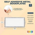 9 Pack Small Self Adhesive Metal Bookplates for Books, Drawers ...