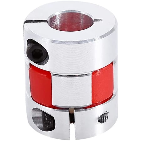 12mm x 6.35 mm Elastic Coupling Shaft Coupler CNC Stepper Motor Encoder ...