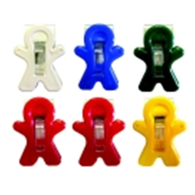 Adams People Shaped Magnet Clip, Pack - 6 - Walmart.com