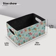 2 Pcs Foldable Felt Storage Bins Decorative Fabric Organizer Baskets ...