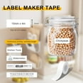 3 Rolls White Label Tape, 15mm x 4m Waterproof Label Tape Refills ...