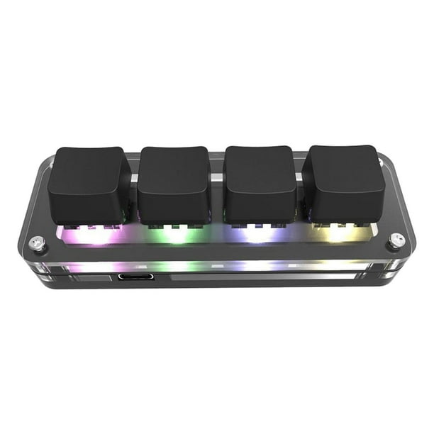 4 Keys Keyboard Copy Paste Keys Mechanical RGB Keycaps Hotswap Replacement Portable Keypad for ...