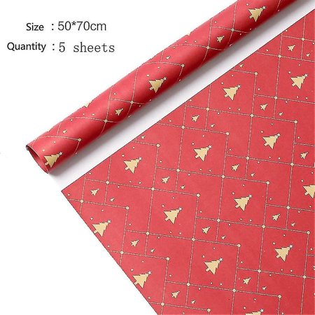 Holiday ornament displays stands d yesfit 5 sheets christmas wrapping ...