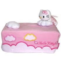 Pink SANRIO Hello Kitty Plush Tissue Cover Box - Angel Hello Kitty ...