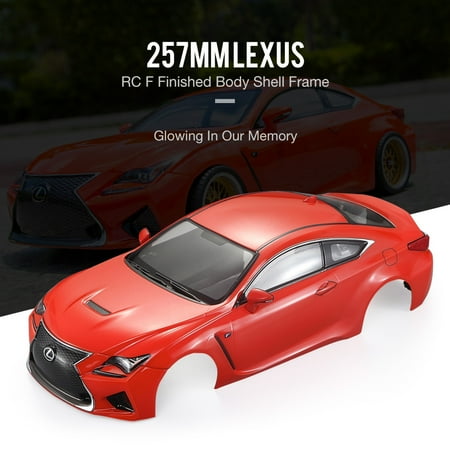 KillerBody 48649 257mm LEXUS RC F Finished Body Shell Frame for 1/10 ...