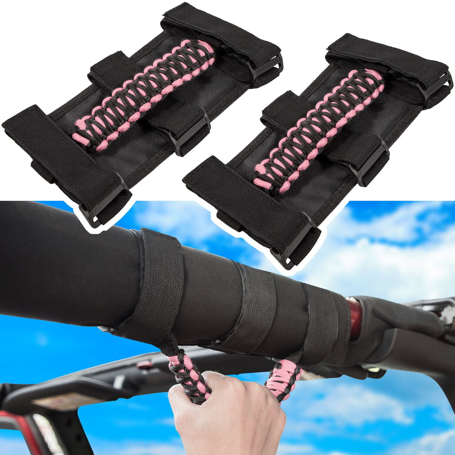 Roll Bar Grab Handle Grip Handle for Jeep Wrangler CJ YJ TJ JK JL ...