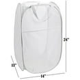 Collapsible Mesh Pop Up Laundry Hamper with Wide Opening and Side ...
