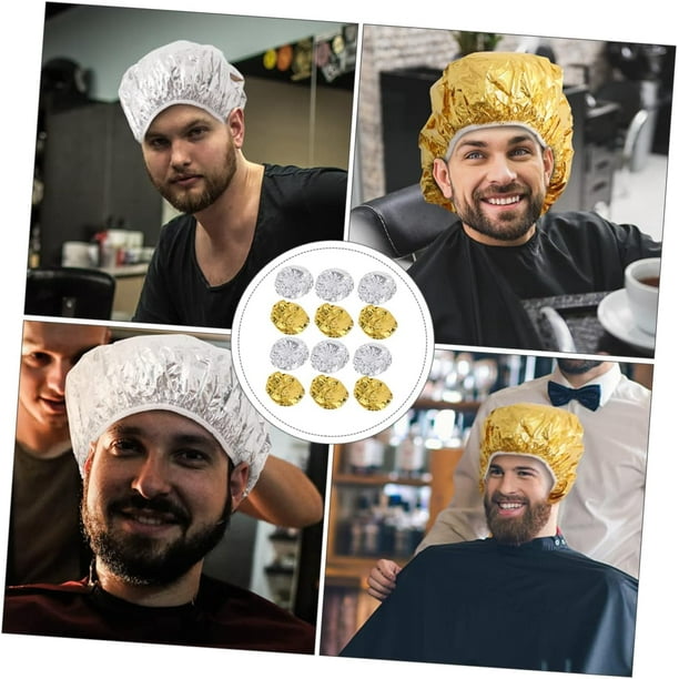 12pcs Aluminum Foil Heat Shield Deep Conditioning Heat Cap Shower Cap Disposable Heated Hair Cap Aluminum Foil Hair Coloring Caps Conditioning Cap Aluminum Foil Shower Cap Tin Foil Walmart Business Su...