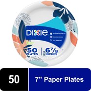 Glad Paper Plates, 10.25", Blue Hydrangea, 50 Ct - Walmart.com