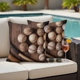 Baseball Outdoor Waterproof Throw Pillow Covers 26x26 Set of 2 ...
