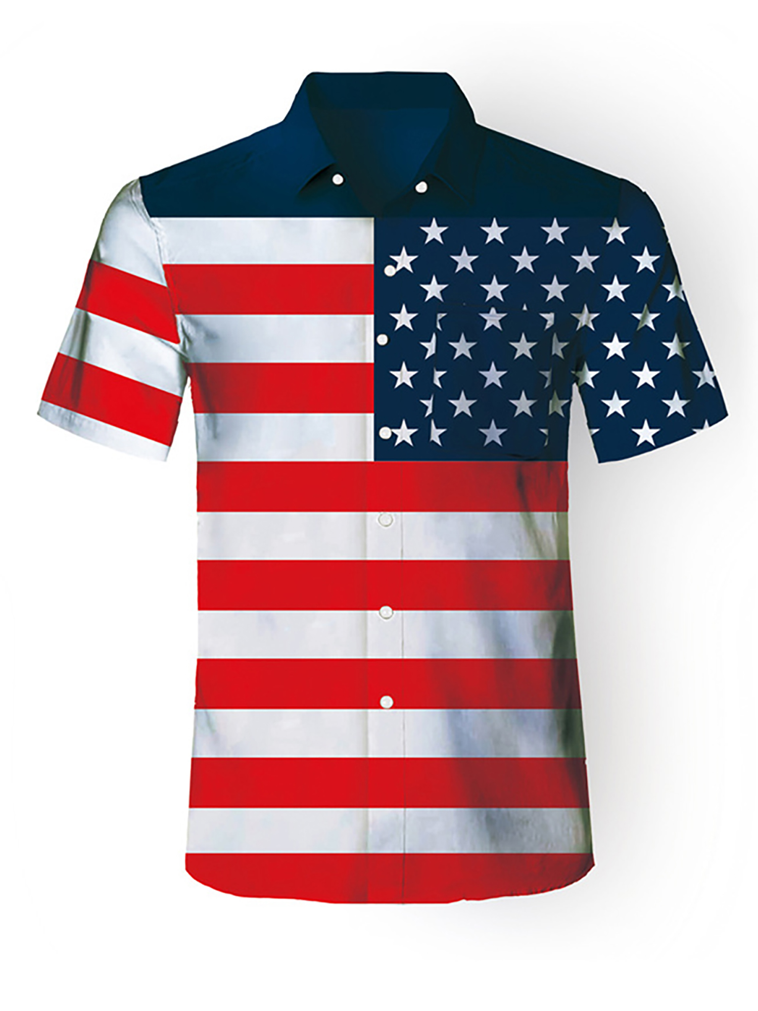 Niuer Men Patriotic Us Flag Print T Shirt Mens Hawaiian Summer Shirts