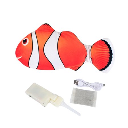 Flopping Fish Moving Fish Plush Toy With Light And Sound Realistic ...