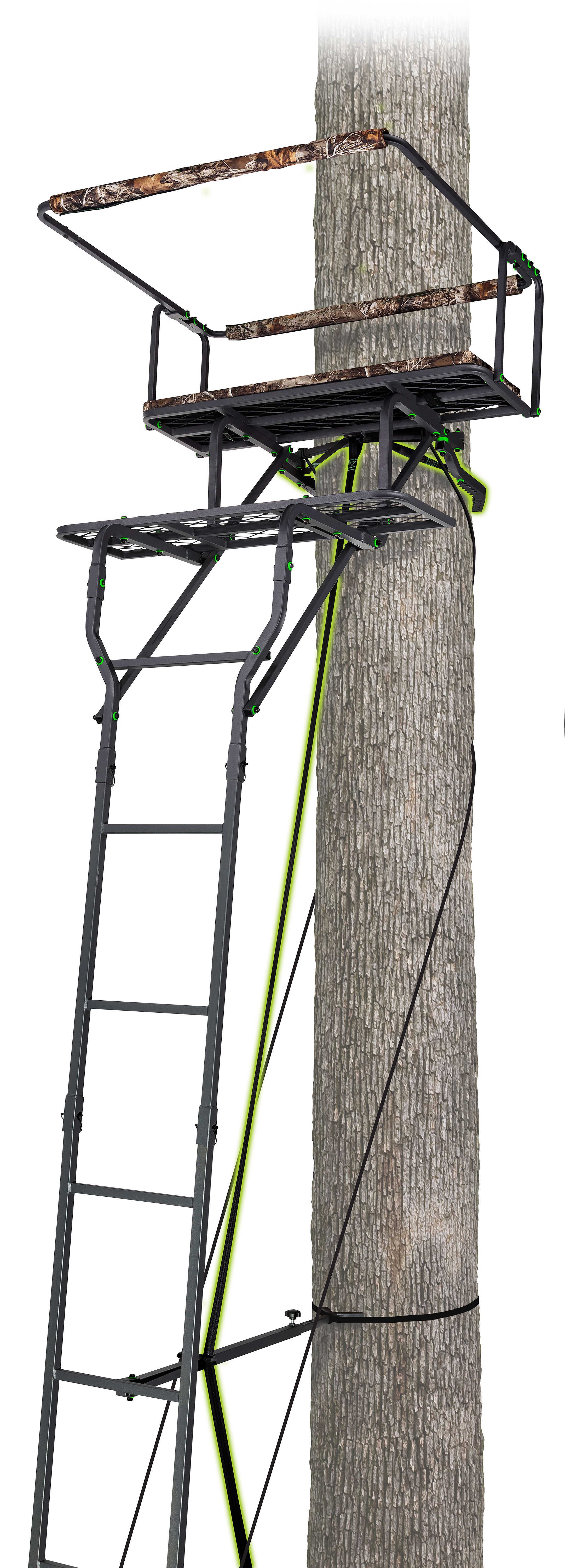 Realtree 15 Two man Ladderstand W Jaw System BrickSeek
