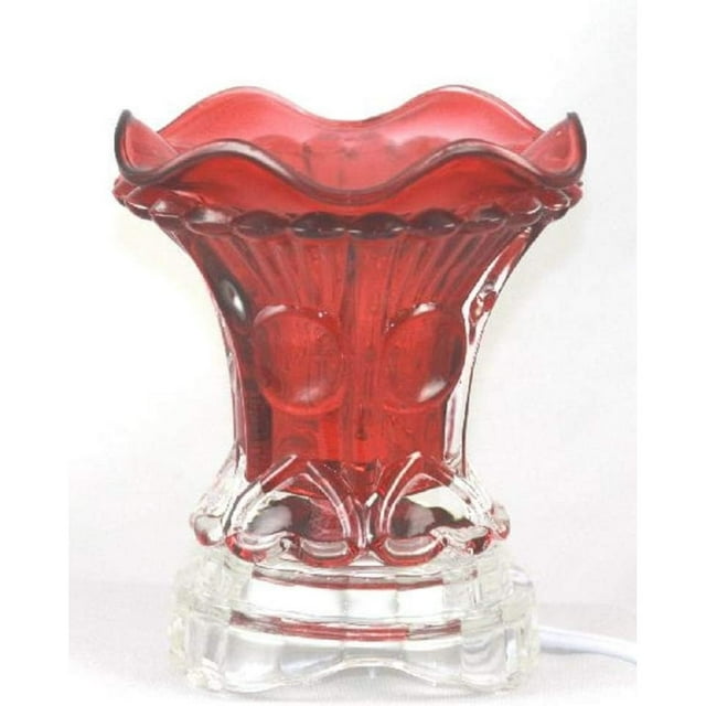 Red Electric Glass Fragrance Scented Oil Warmer (Burner/Warmer/Lamp ...