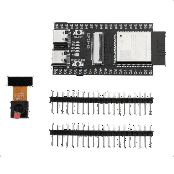 Placa de desarrollo ESP32-S3 WROOM CAM, módulo WiFi Bluetooth integrado ESP32-S3-WROOM-1 N16R8 ...