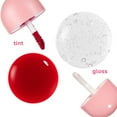 Lottie London Twisted Heart Love Glaze Deep Rose Lip Tint And Clear Lip Gloss Duo